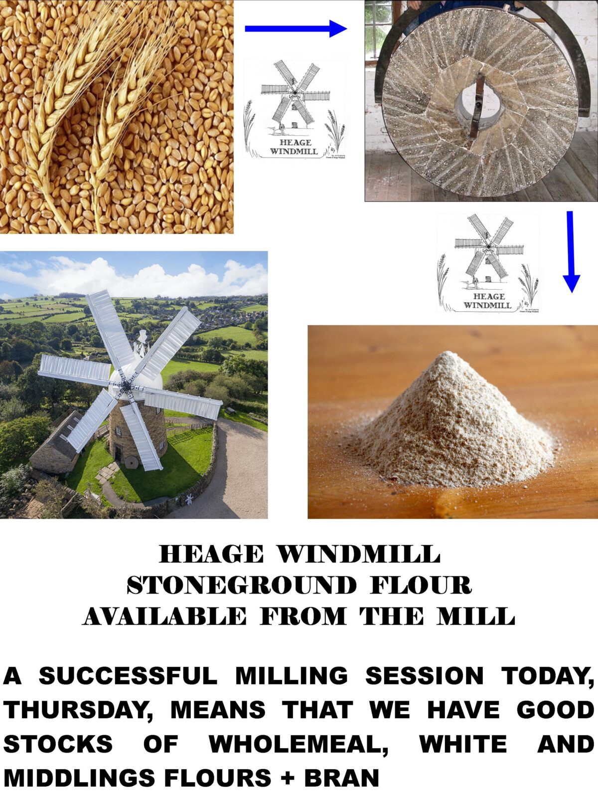 Stoneground Flour available this weekend - Heage Windmill